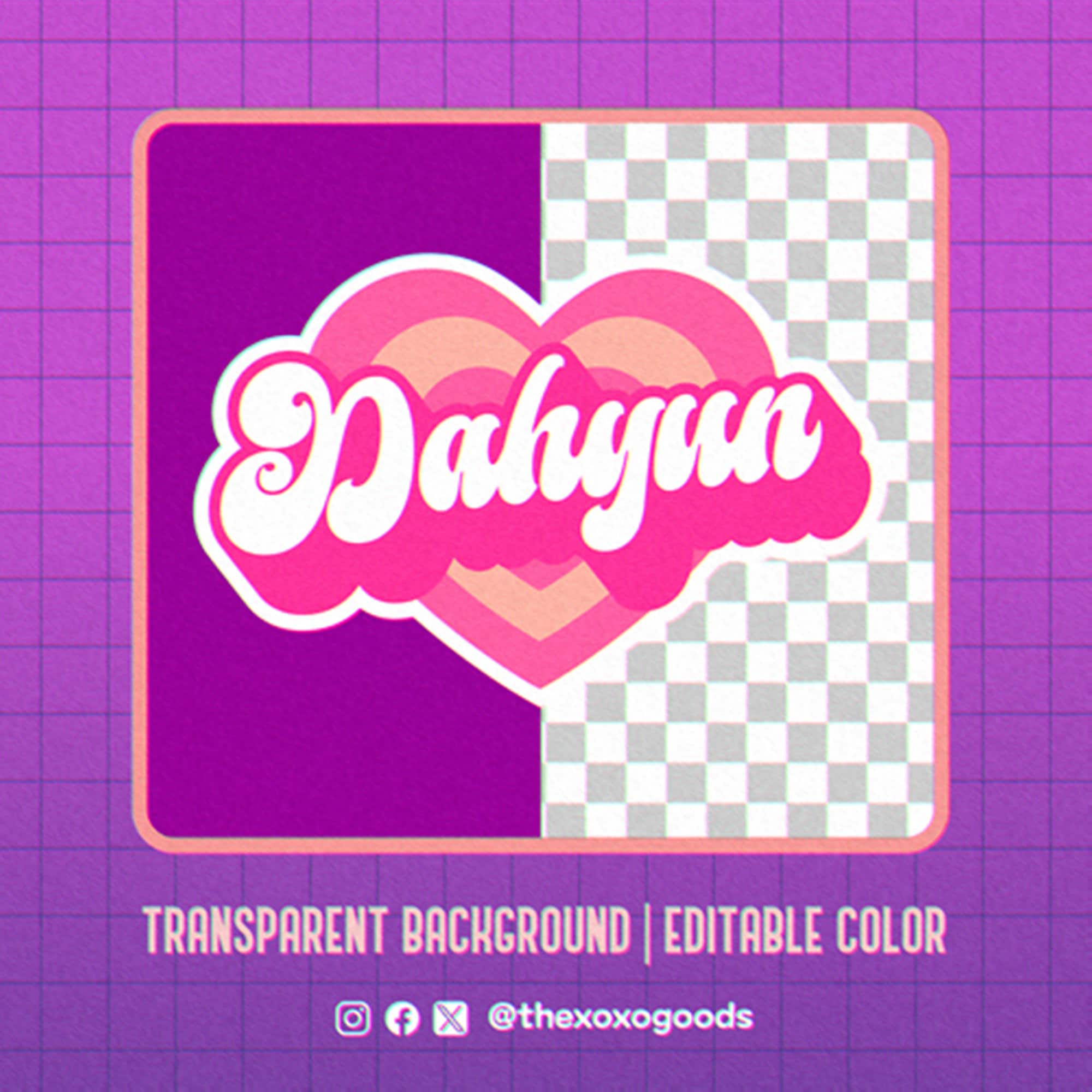 Twice Retro Style Names Ai, Eps, Png, Jpg, Svg Printable Decal Vector ...