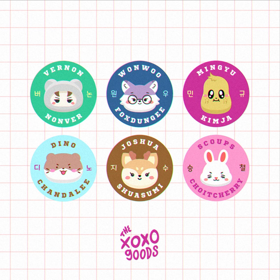 Seventeen Miniteen Sticker and Button Pin Designs Customizable Designs ...