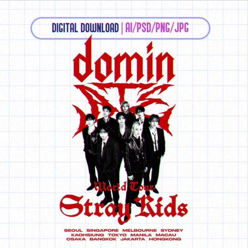 Stray Kids Merch Dominate Tour - Etsy