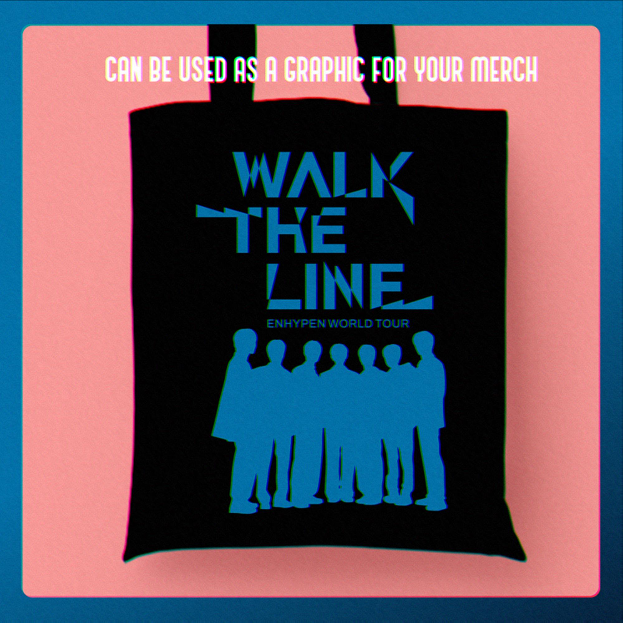 Enhypen Walk the Line World Tour Ai, Eps, Png, Jpg, Svg Printable Decal ...