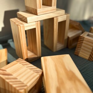 Medium Building Blocks Natural, Safe, Sustainable Wooden Toys for ...