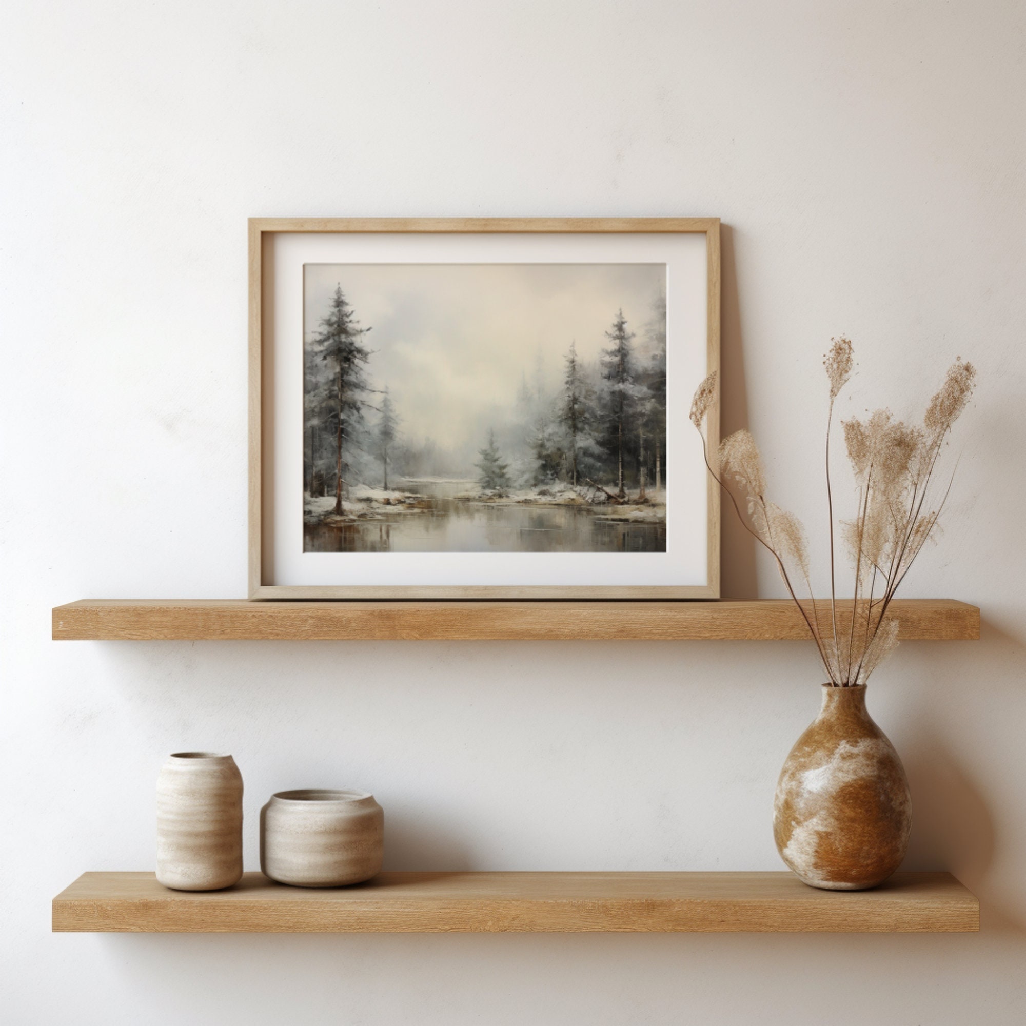 Dreary Trees in Winter | Frame TV Art | Screensaver - Etsy