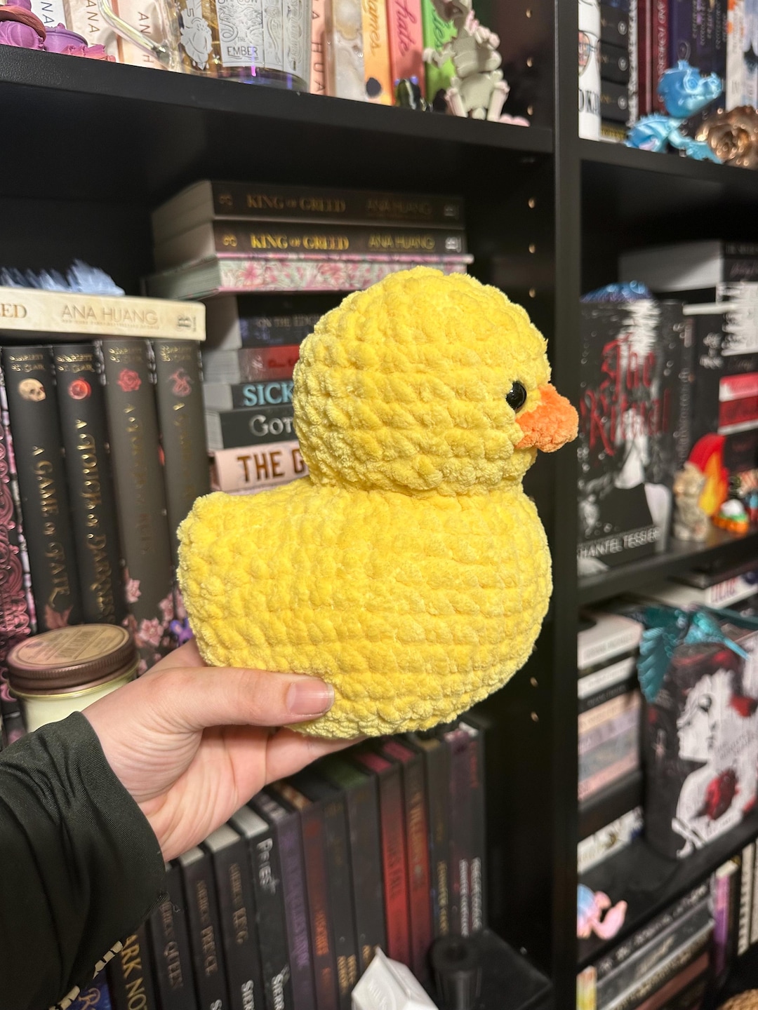 Crochet Jumbo Duck: Amigurumi Large Bubbles the Rubber Duckie With ...