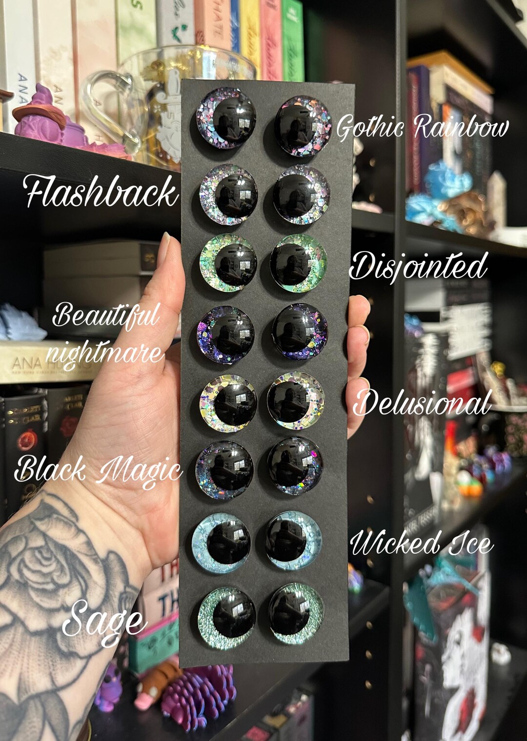 Safety Eyes: Hand Painted Eyes for Amigurumi, Crochet Plushies, Stuffed ...