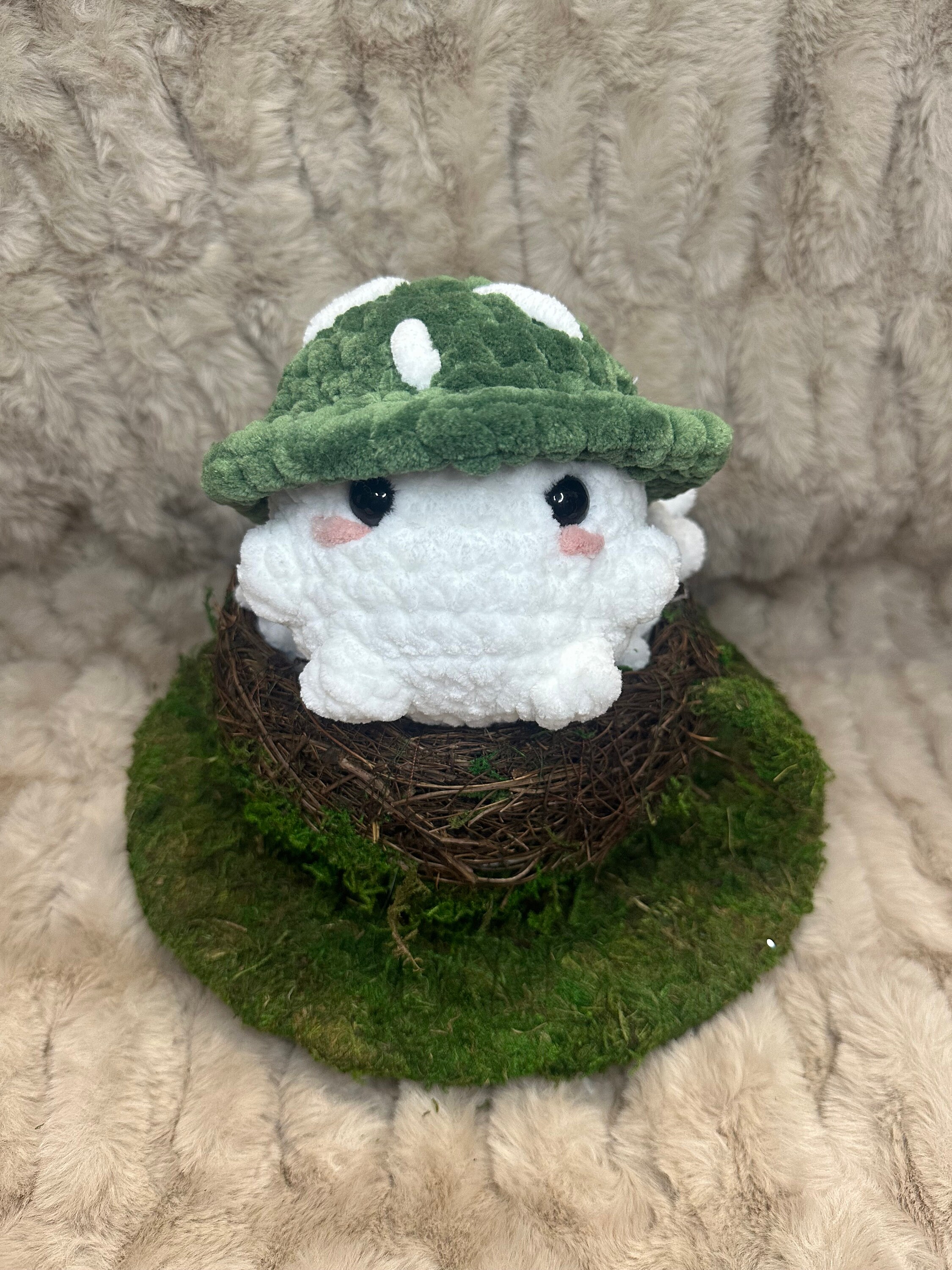 Crochet Mushroom Plushie: Chunky Mushy Boy With Multiple Color Options ...