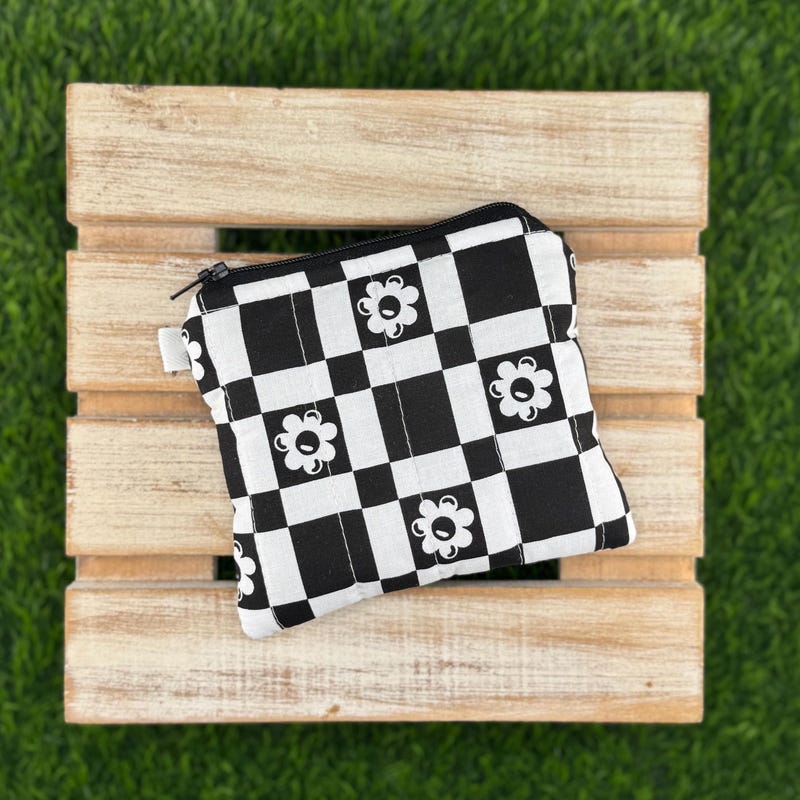 Checkered Wallet - Etsy
