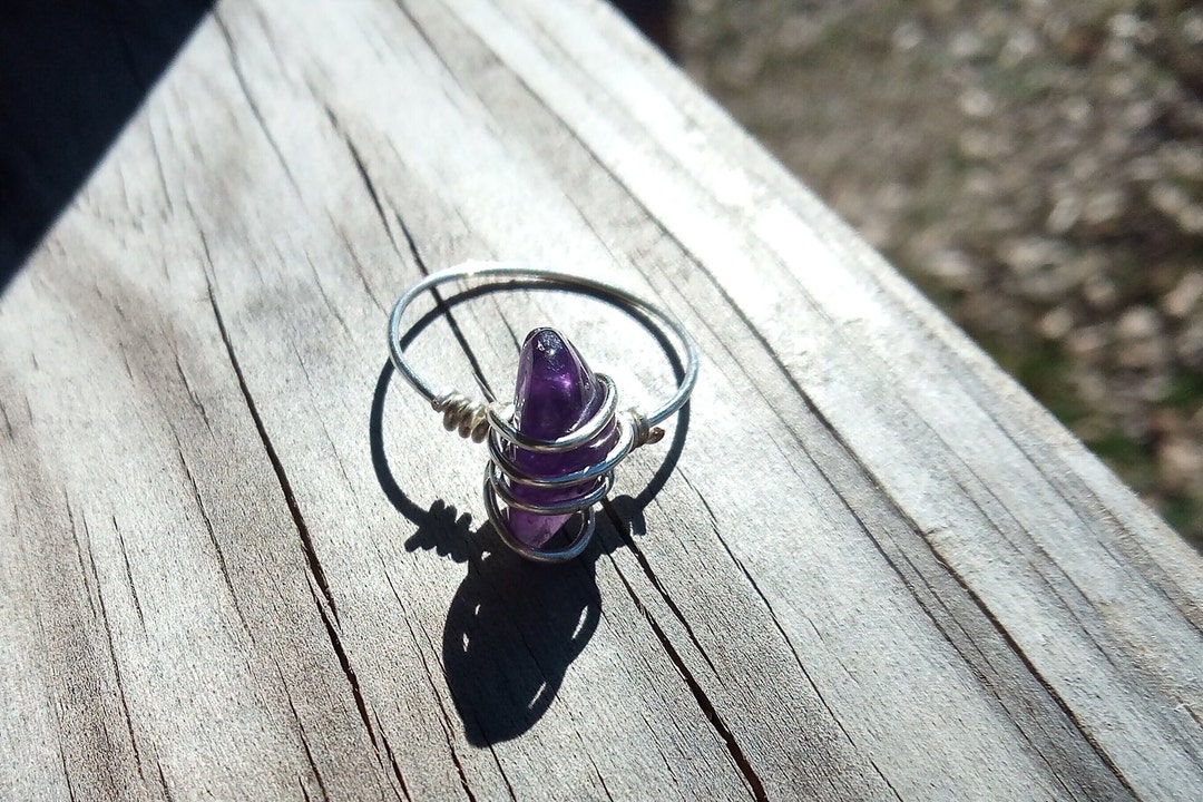 Caged Gem Rings - Etsy