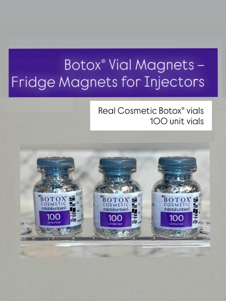 Botox Vial Magnet, Real Empty 100 Unit Botox Bottle, Injector Fridge ...