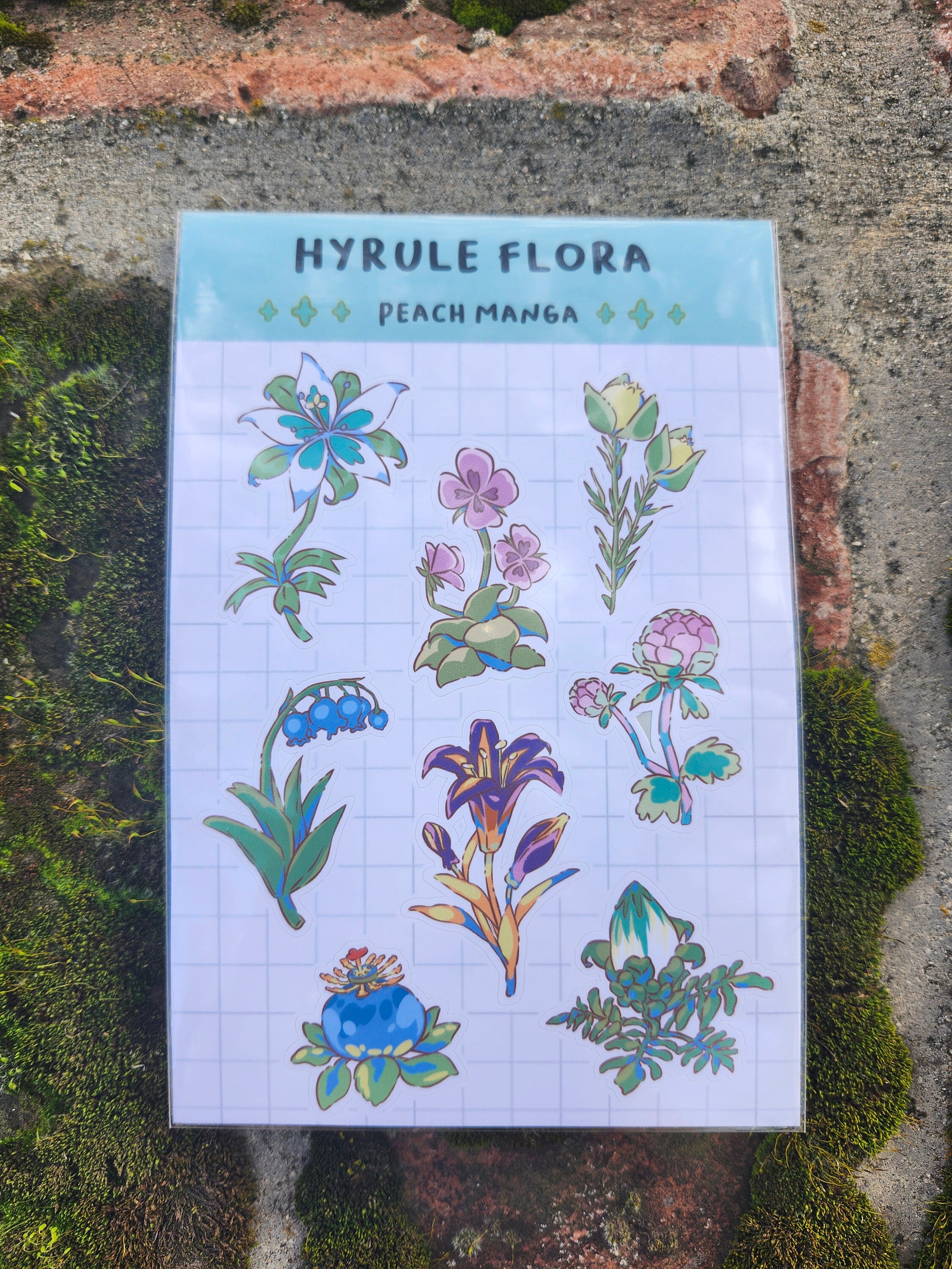 Zelda Flower Botw, Totk Sticker Sheet , Cute Stickers, Handmade - Etsy