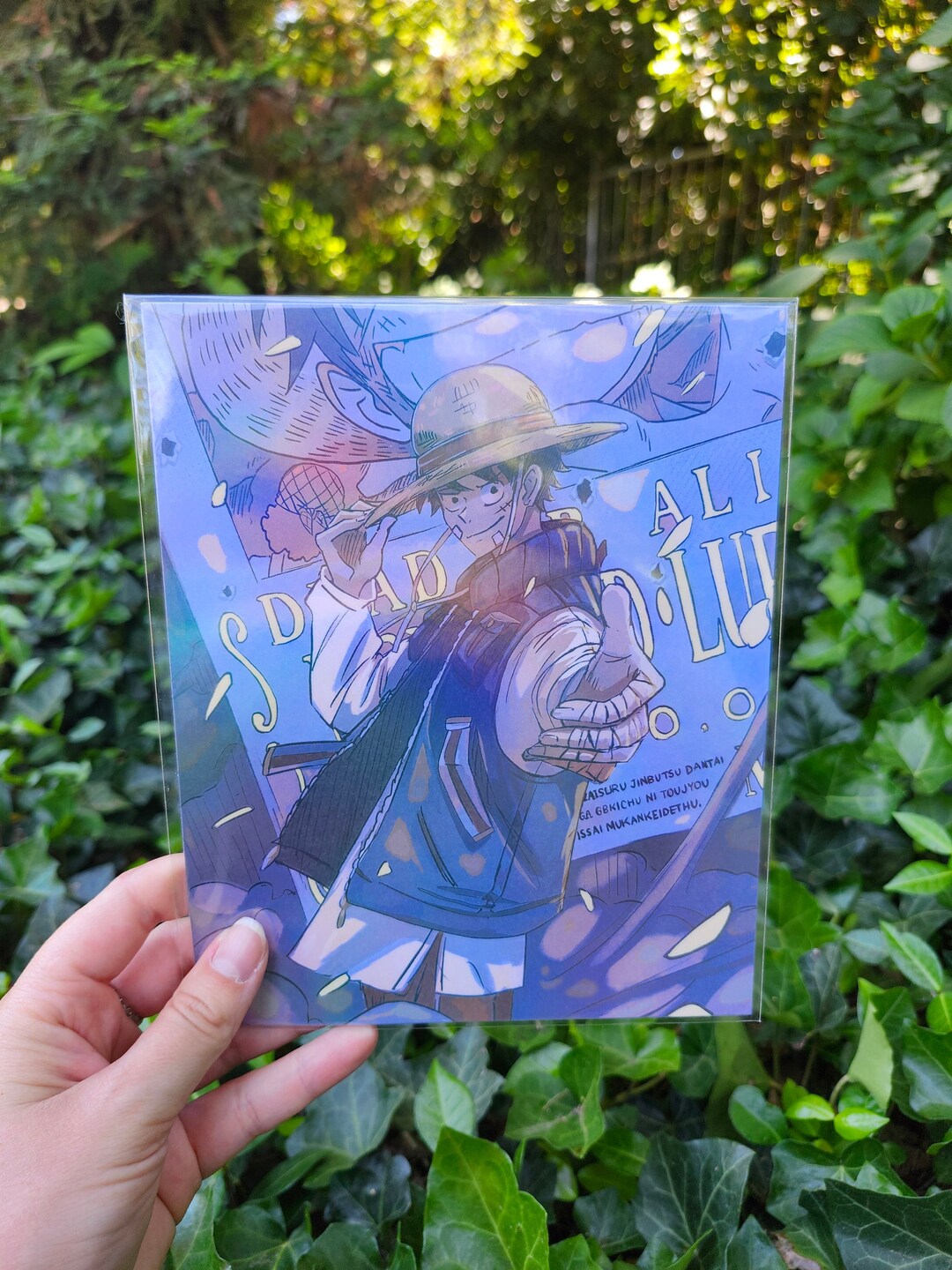 Op Mini Prints Anime , Holo Print , Kawaii , Handmade - Etsy