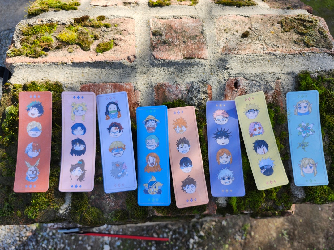 Anime Bookmarks , Cute, Kawaii, Handmade - Etsy