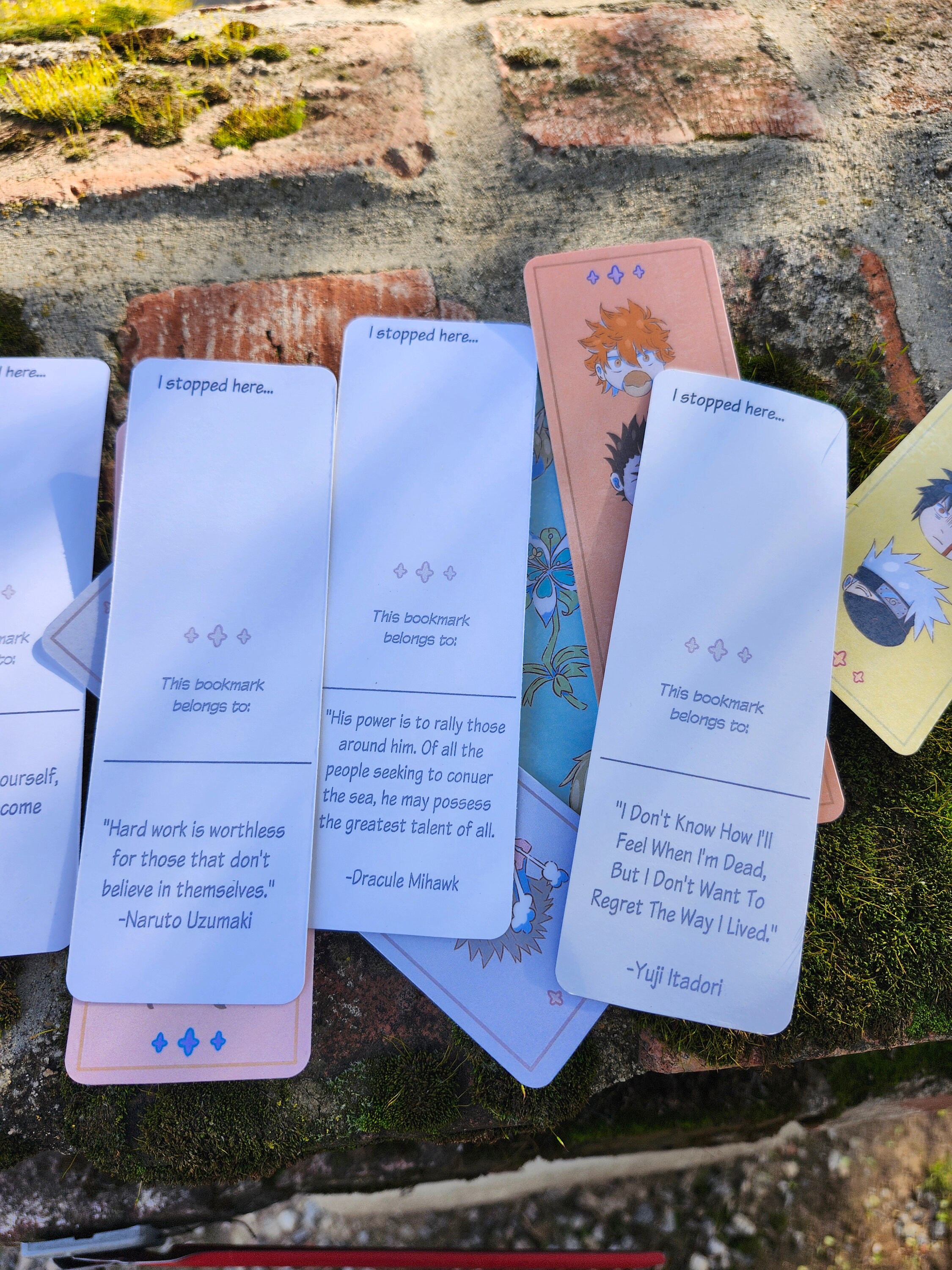 Anime Bookmarks , Cute, Kawaii, Handmade - Etsy