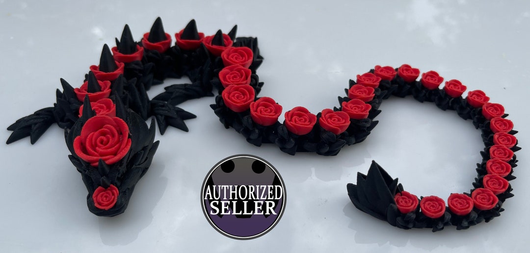 Rose Dragon - Choose From 1, 2, or 3 Color Variations - Variety of ...
