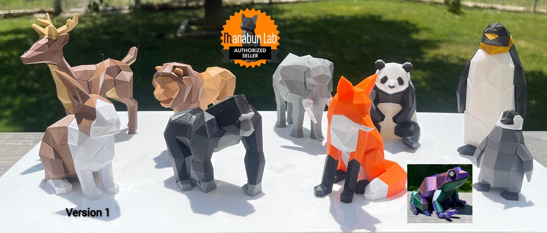 Wild Animal Polygon Magnetic Puzzle, Hinged Jaw - Etsy