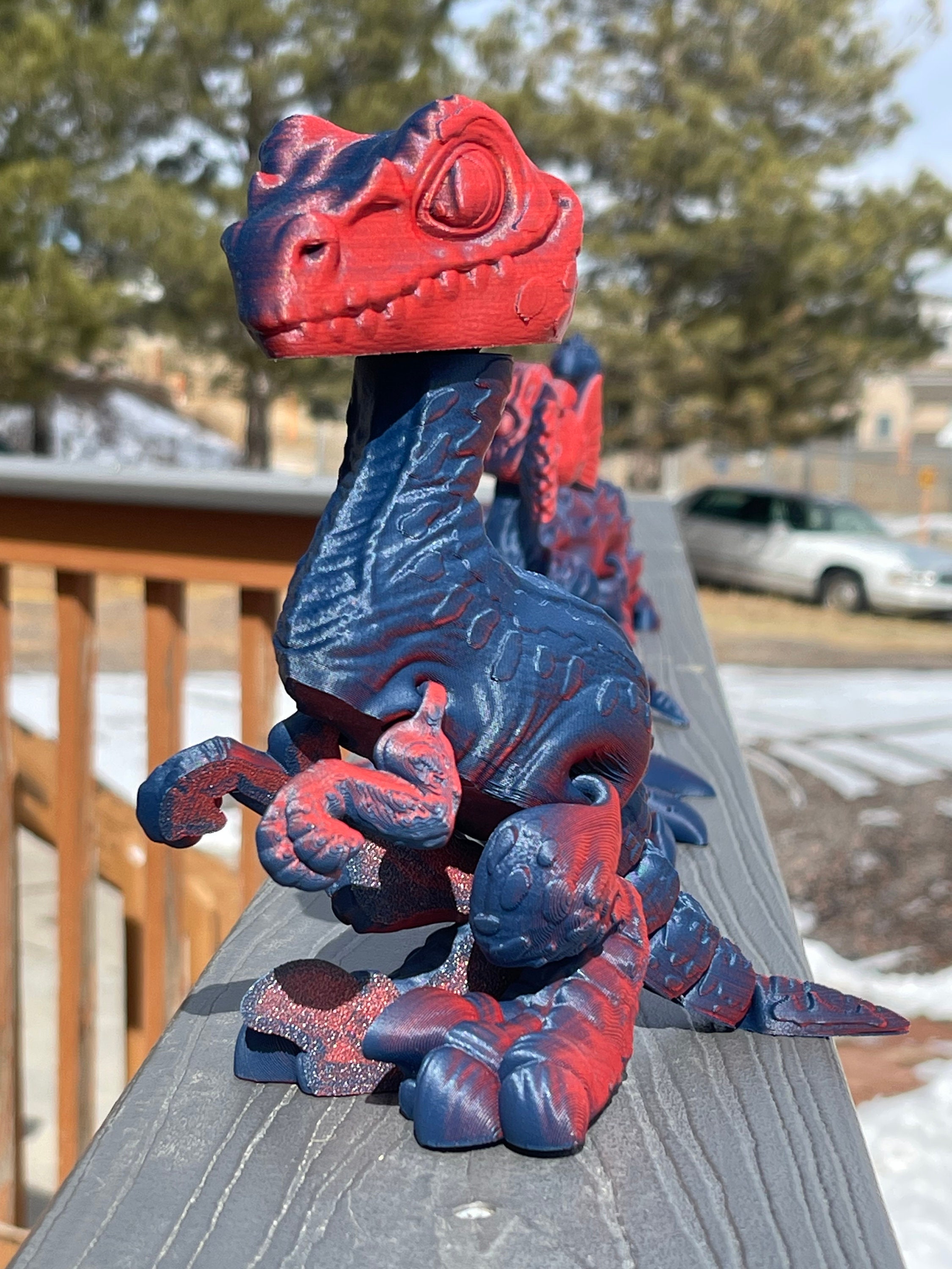 Flexi Velociraptor Variety of Colors and Sizes Authorized Toonz Factory ...