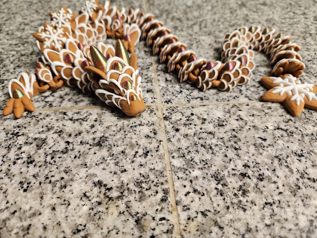 Gingerbread Dragon Available in 3 Sizes Authorized Cinderwing Seller - Etsy