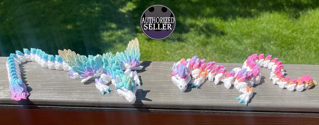 Alicorn and Unicorn Dragons - Variety of Colors and Sizes- Authorized ...