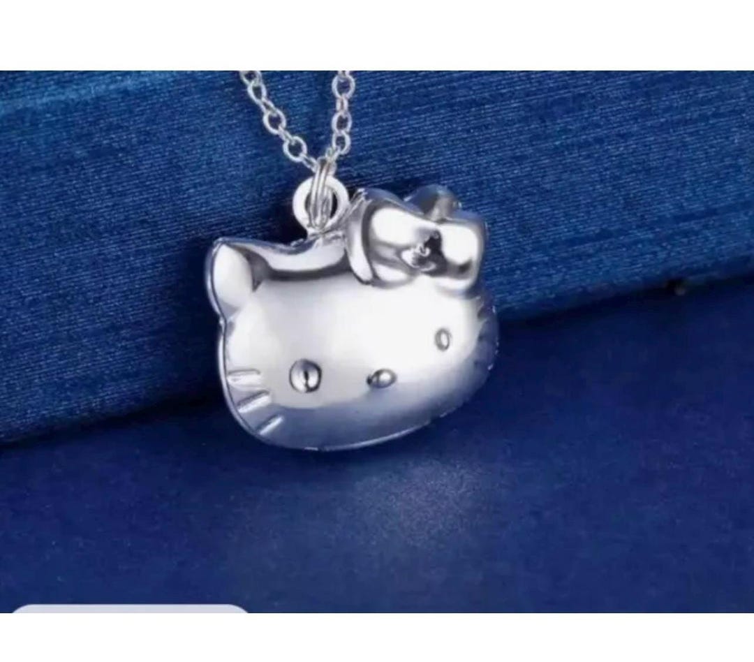 Hello Kitty Necklace Locket - Etsy