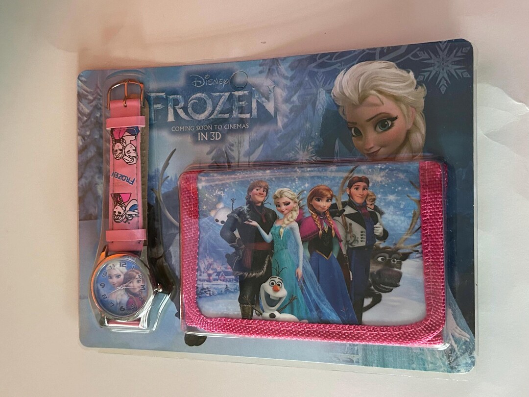 Frozen Elsa & Anna Watch and Wallet Set - Etsy