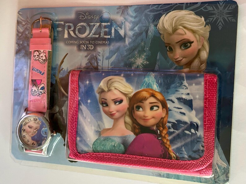 Frozen Elsa & Anna Watch and Wallet Set - Etsy