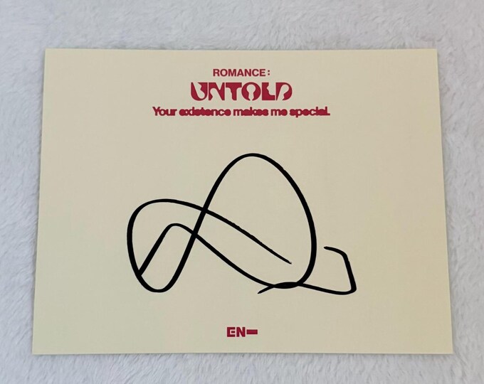 Enhypen ROMANCE: Untold (NIKI Signature OFFICIAL) - Etsy