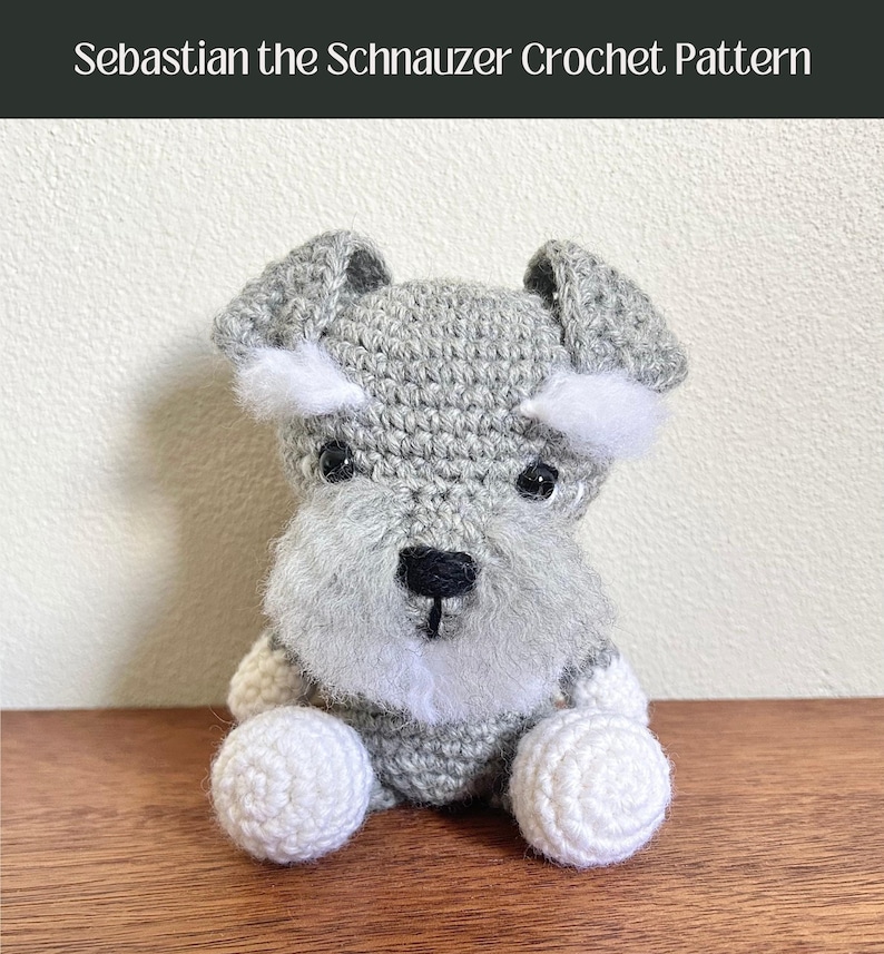 PATTERN: Sebastian the Schnauzer Crochet Pattern - Pdf Crochet Pattern ...