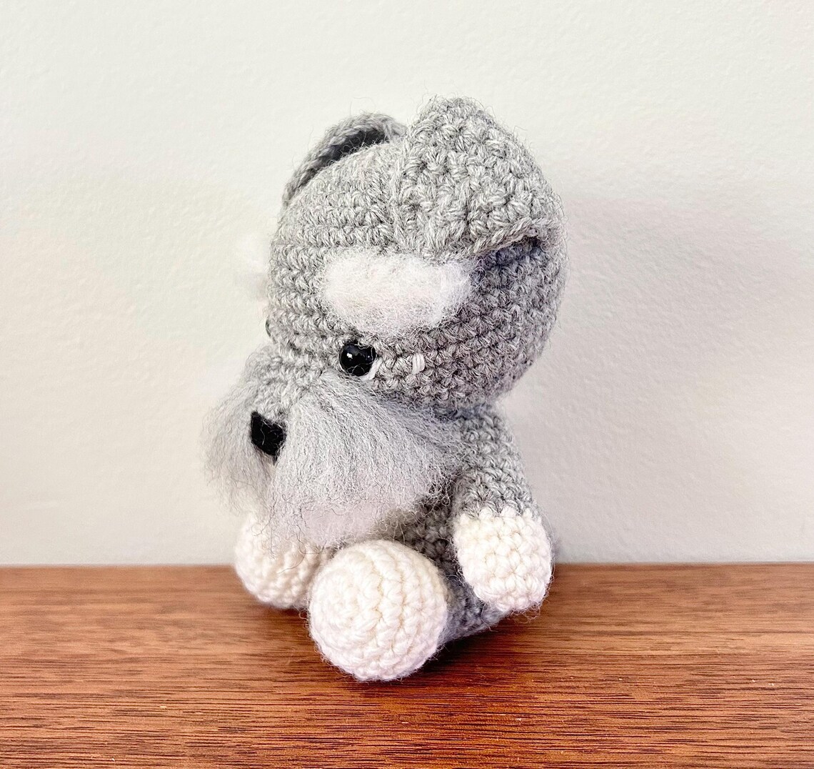 PATTERN: Sebastian the Schnauzer Crochet Pattern - Pdf Crochet Pattern ...
