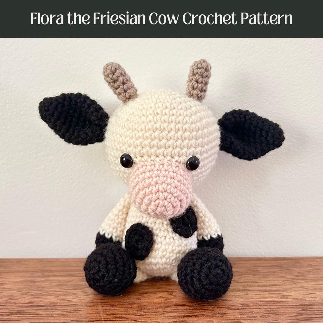 PATRÓN: Vaca frisia Flora Patrón de crochet patrón de crochet en pdf ...