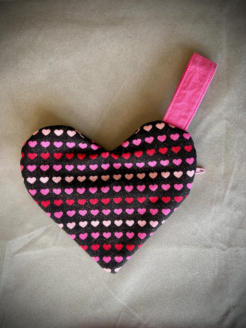 Heart Zipper Pouch - Etsy