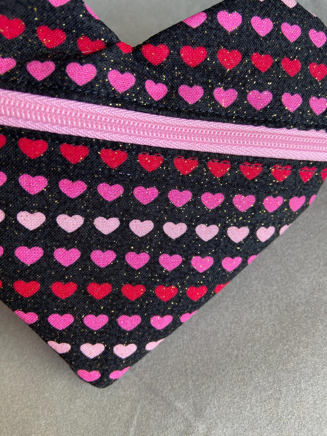 Heart Zipper Pouch - Etsy