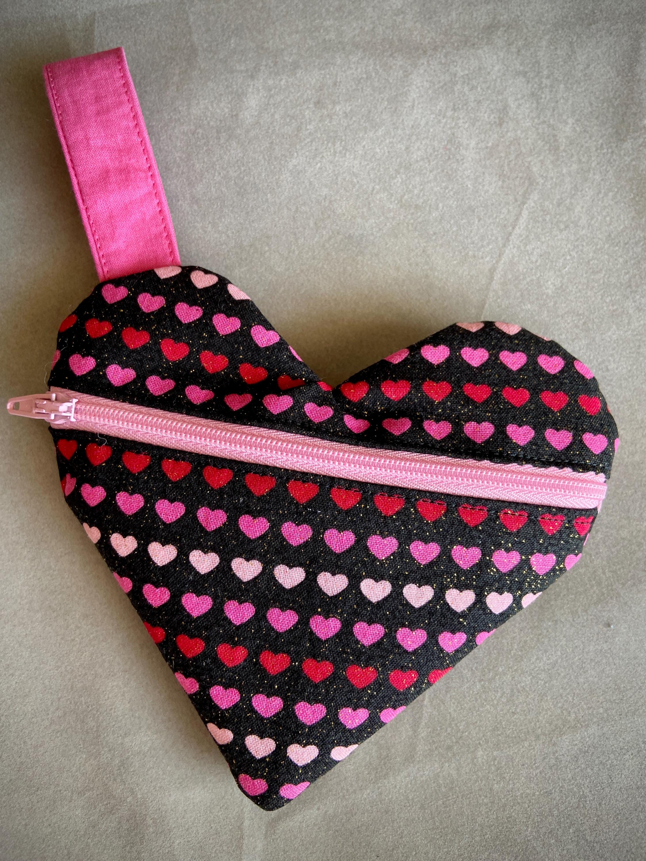 Heart Zipper Pouch - Etsy