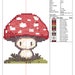 Mushroom 8 Bit Machine Embroidery Design, Cute Mushroom, Videogame ...