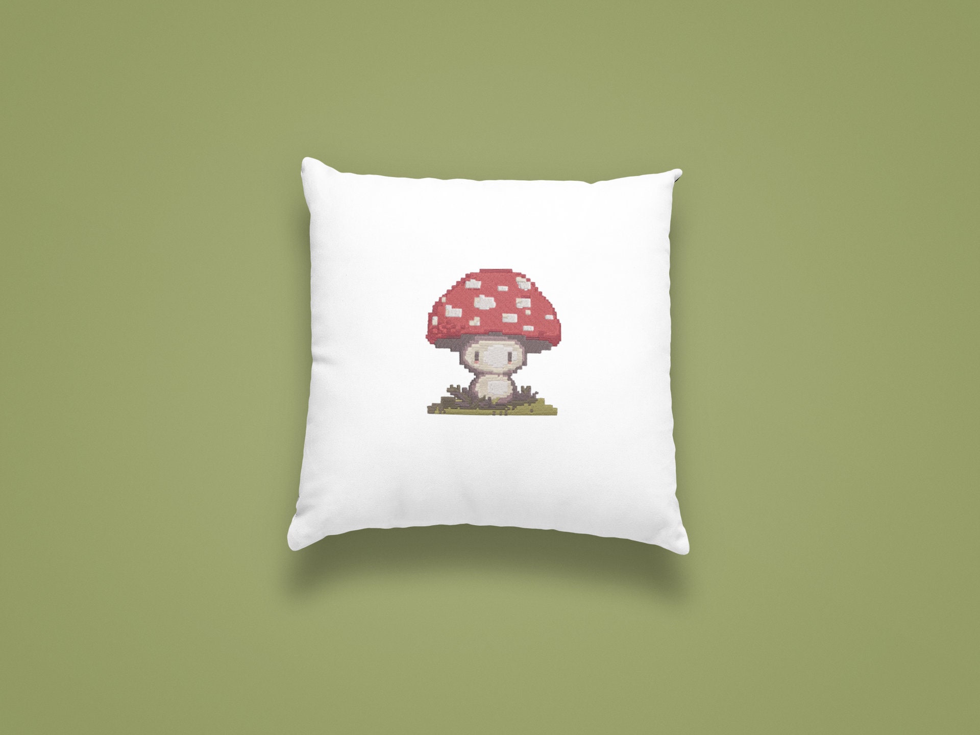 Mushroom 8 Bit Machine Embroidery Design, Cute Mushroom, Videogame ...
