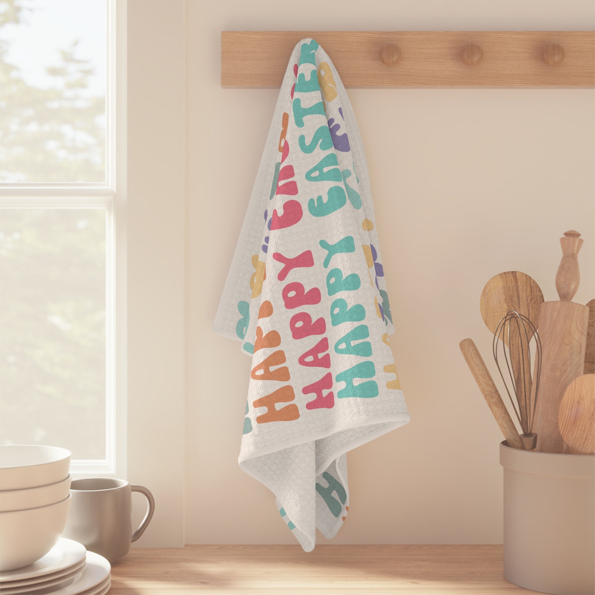 Happy Easter Kitchen Towel for Easter Decorations for Kitchen Hand ...