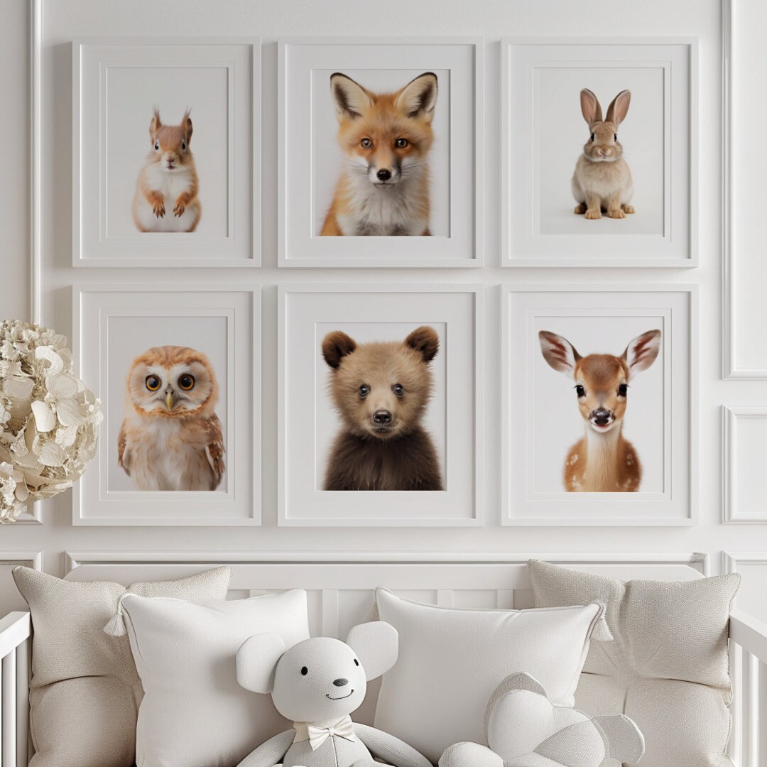 Woodland Animal Prints | Printable Wall Art | Nursery Decor | Cute ...