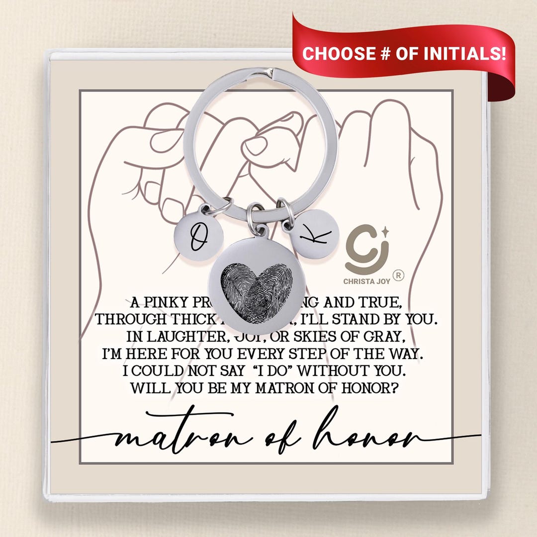 Matron of Honor Keychain, Matron of Honor Gift, Matron of Honor ...