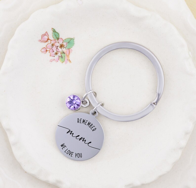 Meme Keychain, Meme Gifts, Grandma Keychain, Meme Key Chain, Birthstone ...
