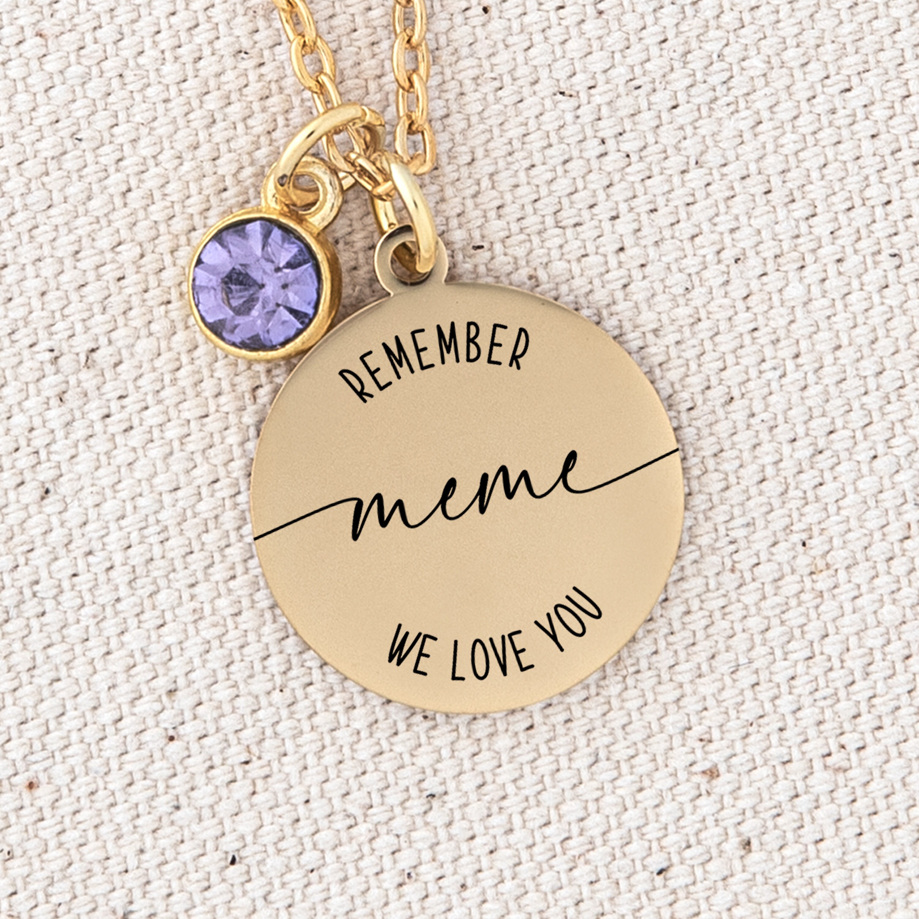 Meme Necklace, Meme Gifts, Grandma Necklace Birthstone, Family ...