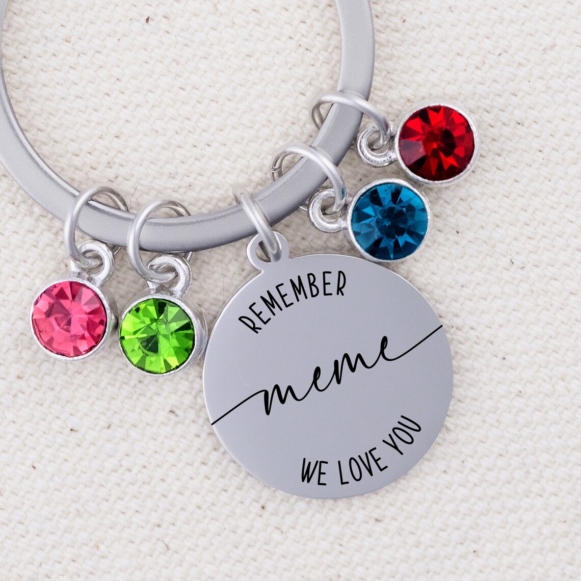 Meme Keychain, Meme Gifts, Grandma Keychain, Meme Key Chain, Birthstone ...