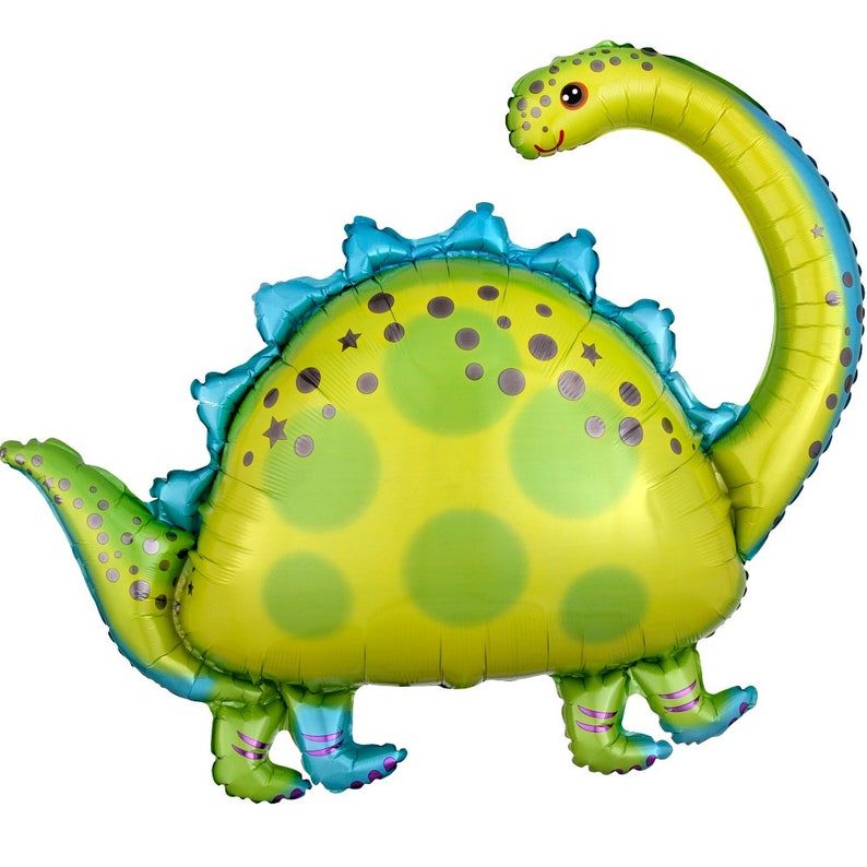 Large 32 Green Dinosaur Balloon Kids Birthday Party Dino Balloon ...