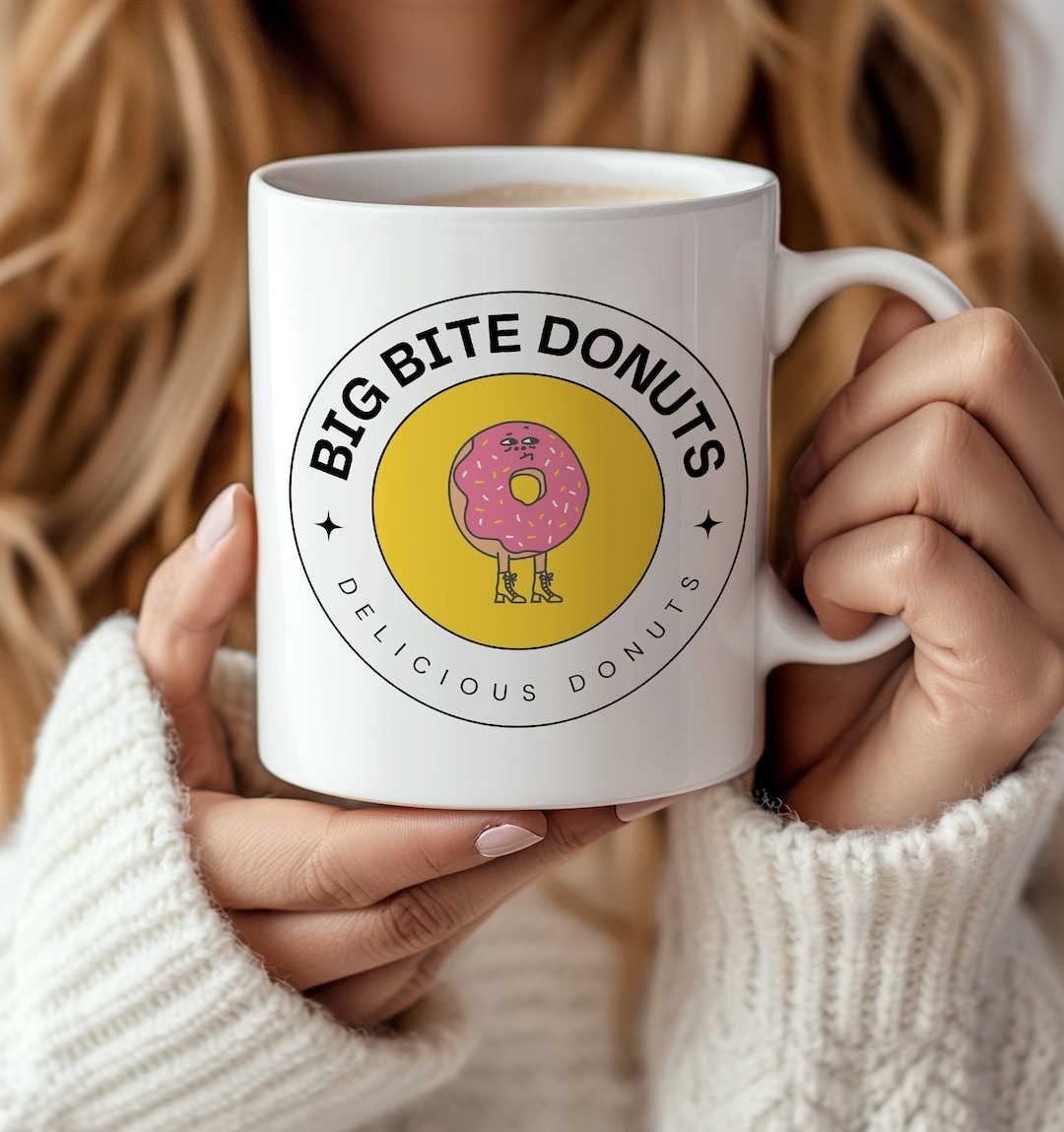Big Bite Donuts Mug Perfect for Donut Lovers and Anyone Who Enjoys a Sweet Touch to Their ...