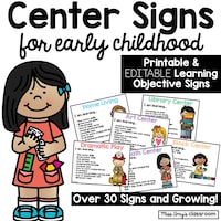 Classroom Center Signs | Digital Download| Center Labels | Center Tags ...