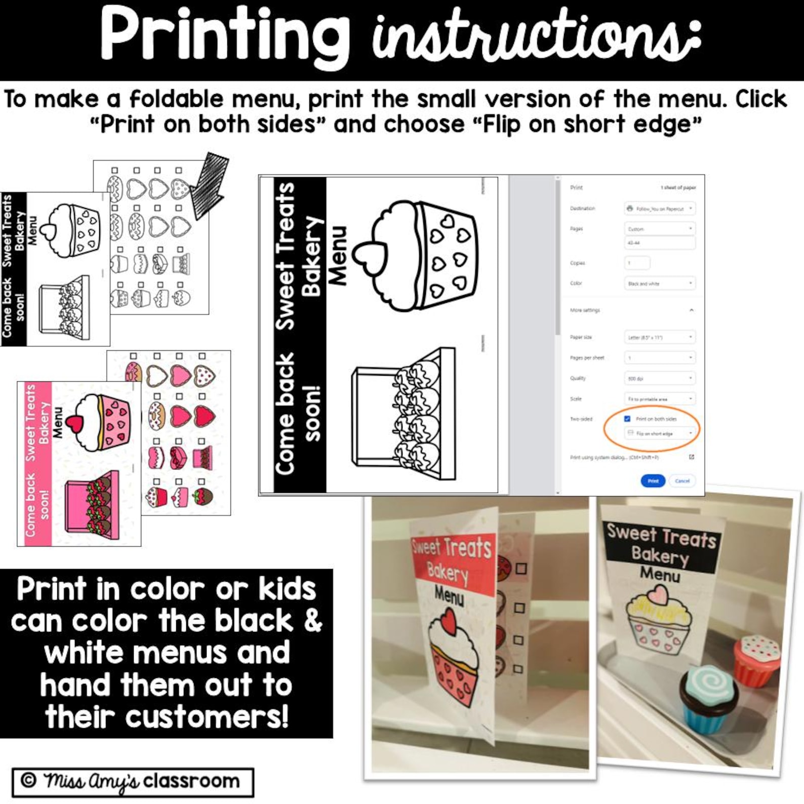 Sweet Treats Bakery: Valentine's Day Pretend Play Printables (PDF) - Etsy