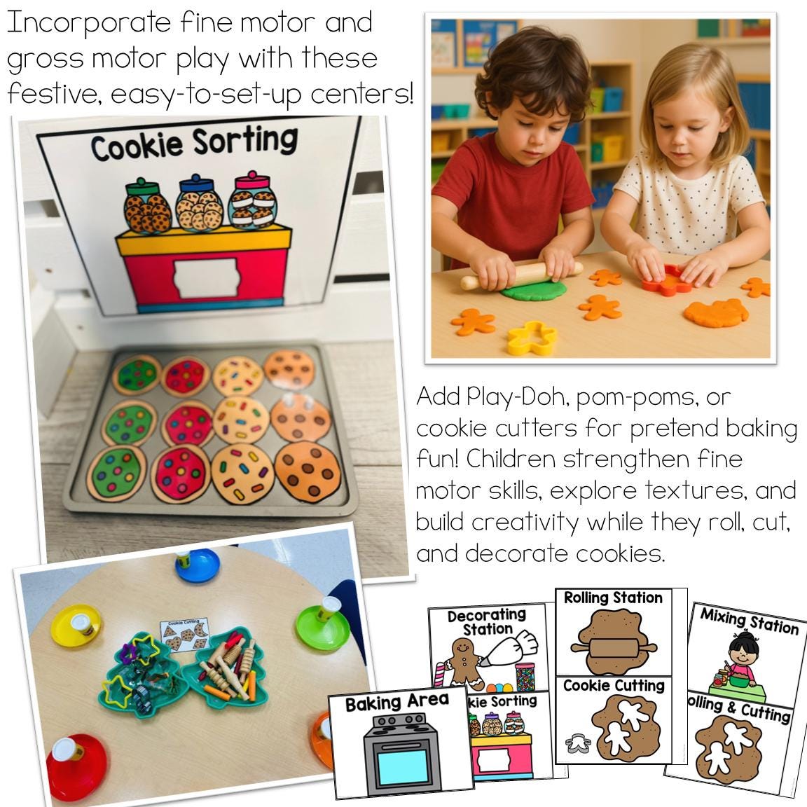 Gingerbread Bakery Dramatic Play Center - Christmas Pretend Play ...
