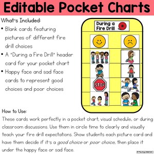 Fire Drill Routine Visuals & Activities - Preschool, Kindergarten Fire ...