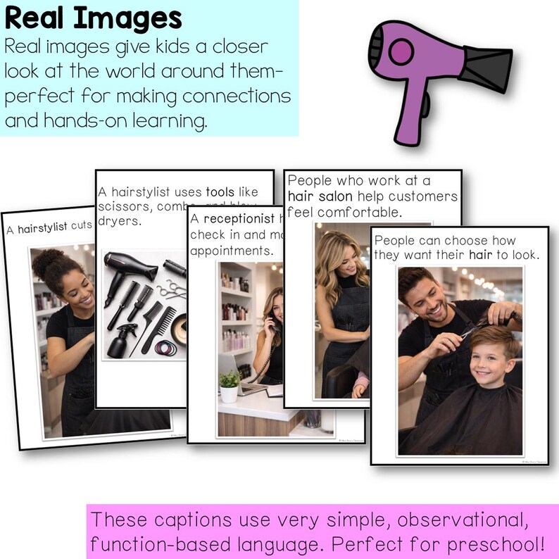 Hair Salon Dramatic Play Center - Pretend Beauty Salon Printables ...