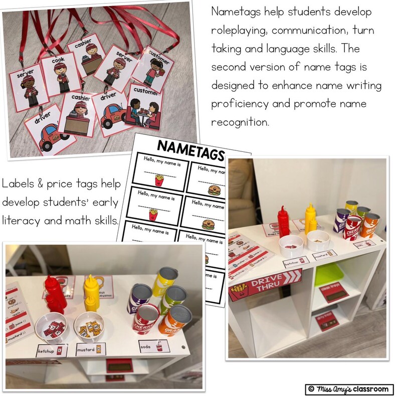 Printable Fast Food Restaurant: Pretend Play Drive-thru (PDF Download ...