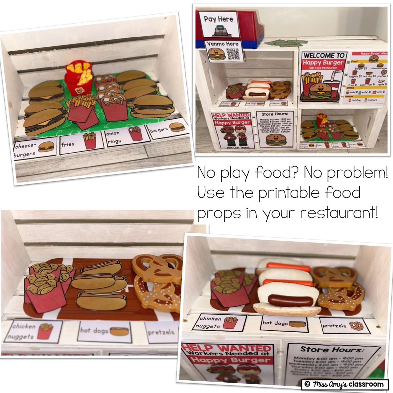 Printable Fast Food Restaurant: Pretend Play Drive-thru (PDF Download ...