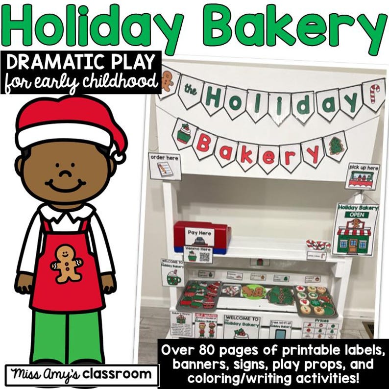 Preschool Winter Dramatic Play Printables Bundle-hot Cocoa Stand ...