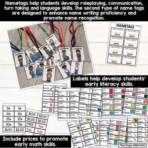 School Store Dramatic Play Printables- Back to School Pretend Play ...